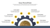 Gear Infographic Template Free Download PowerPoint Slide