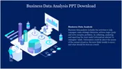 Attractive Data Analytics PPT Template with Four Icons