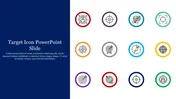 Effective Target Icon PowerPoint Slide Template Design