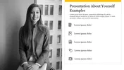 About Me Slide Examples PowerPoint Template & Google Slides