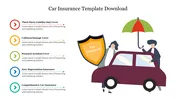 Attractive Car Insurance Template PowerPoint Slide