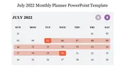 PowerPoint Calendar Template 2022 Free Google Slides