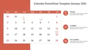 Creative Calendar Template January 2022 PowerPoint