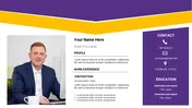 Free CV Template For PowerPoint and Google Slides