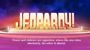 Jeopardy Background PowerPoint And Google Slides Templates