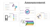 Announcement PPT Presentation And Google Slides Templates