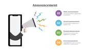 Announcement PPT Presentation And Google Slides Templates