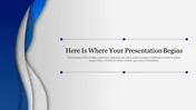 Amazing Simple Background PPT Template Slide