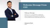 Welcome Message PowerPoint and Google Slides Templates