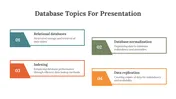 Database Topics For Presentation and Google Slides Themes