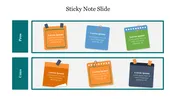 Explore Now Sticky Note Slide PowerPoint Template PPT