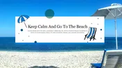 Explore Now! Free Beach Templates For PowerPoint Slide