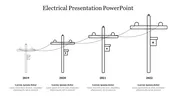 Electrical Presentation PowerPoint Slide With Years