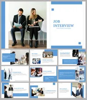 Download Interview PPT Presentation Template Slide