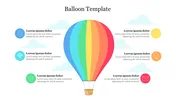 Shop Now! Balloon Template PowerPoint Presentation