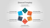 Get Now Diamond Template PowerPoint Presentation Slide