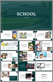 Add To Cart School Planner PowerPoint Presentation