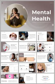 Mental Health PPT Presentation Template Free Google Slides