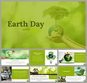 Explore Earth Day PowerPoint Template Presentation Slide