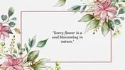 Best Flower Design PPT Presentation And Google Slides Themes