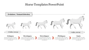 Shop Now! Horse PowerPoint Template Presentation Slide