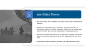 War Theme PowerPoint Presentation Template and Google Slides