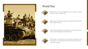 War Theme PowerPoint Presentation Template and Google Slides
