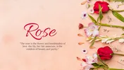 Rose Background PowerPoint and Google Slides Themes