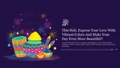 Happy Holi Festival PowerPoint And Google Slides Template