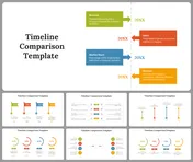 Horizontal Timeline PowerPoint and Google Slides Templates