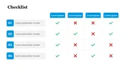 Download Free Checklist Template PowerPoint Presentation