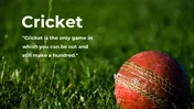 Cricket Background Presentation and Google Slides Templates