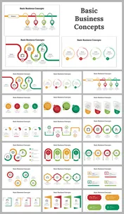 Pre-reactive Grouped Circles-Business PowerPoint Slides