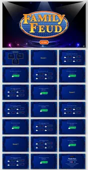 Iconic TV Shows Family Feud For PPT And Google Slides
