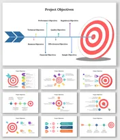 Editable PowerPoint Project Plan Slide With Arrows & Icons