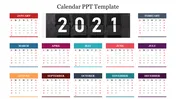 August PowerPoint Template - Calendar Design