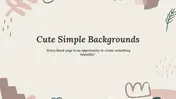Cute Simple Backgrounds PowerPoint And Google Slides Themes
