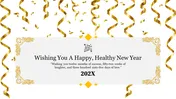 Explore 2022 New Year PowerPoint Template Clock Slide