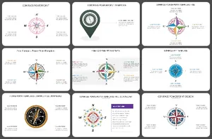 Free Compass Shapes Google Slides and PowerPoint Templates