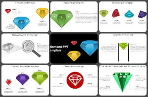 Free Diamond Diagram Google Slides & PowerPoint Templates