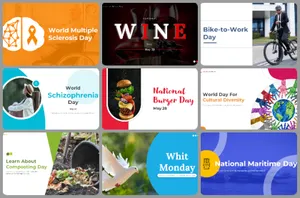 Free May Month Special Days PowerPoint And Google Slides