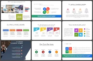 Free Our Service PowerPoint Templates And Google Slides