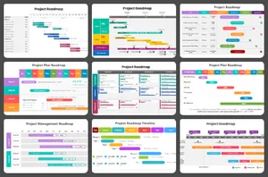 Free Project Roadmap PPT, Google Slides, and Canva Templates