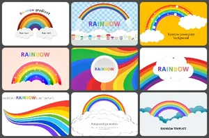 Free Rainbow Powerpoint Template