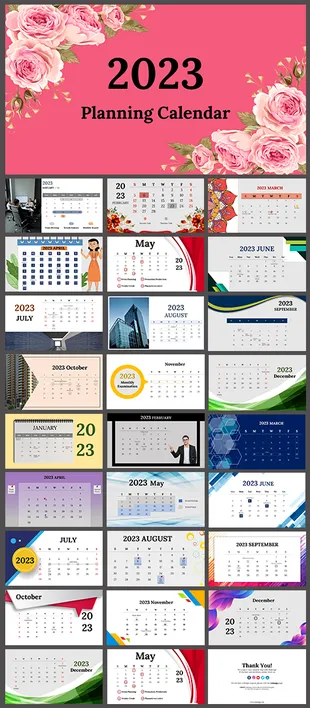 Download Now! 2027 Calendar PowerPoint And Google Slides