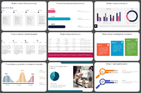 Project Report PPT Template Free Download & Google Slides