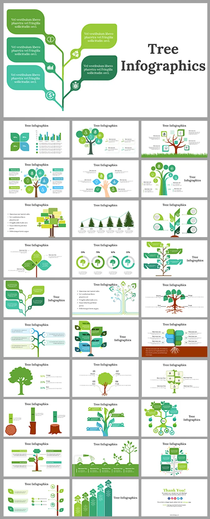 Infographic Tree For Powerpoint And Google Slides