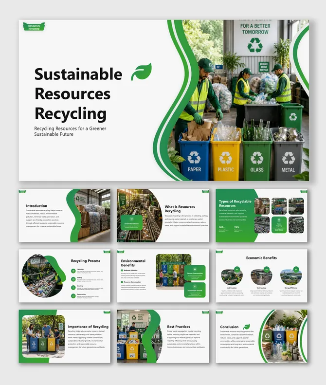 Recycling and Sustainability PowerPoint and Google Slides