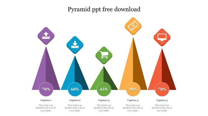 Escalation Pyramid Presentation Layout Powerpoint Slide Free Layered