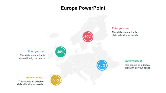 Free Editable Powerpoint Map Of Europe Graphicflashsources Europe Map